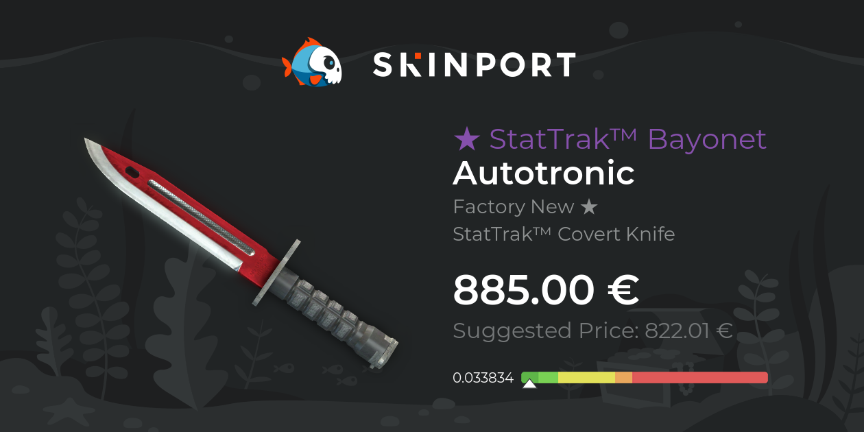 StatTrak™ Bayonet | Autotronic (Factory New) - Counter-Strike 2 - Skinport