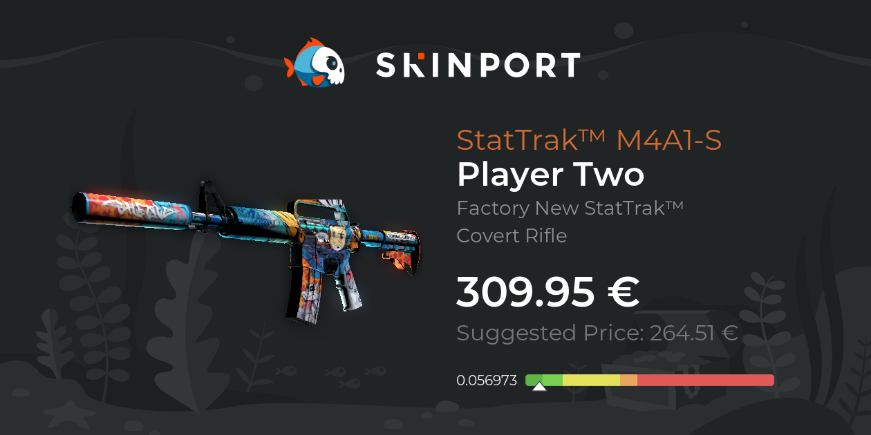 StatTrak™ M4A1-S | Player Two (Factory New) - Counter-Strike 2 - Skinport