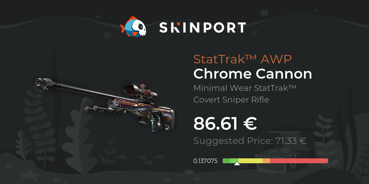StatTrak™ AWP | Chrome Cannon (Minimal Wear) - Counter-Strike 2 - Skinport