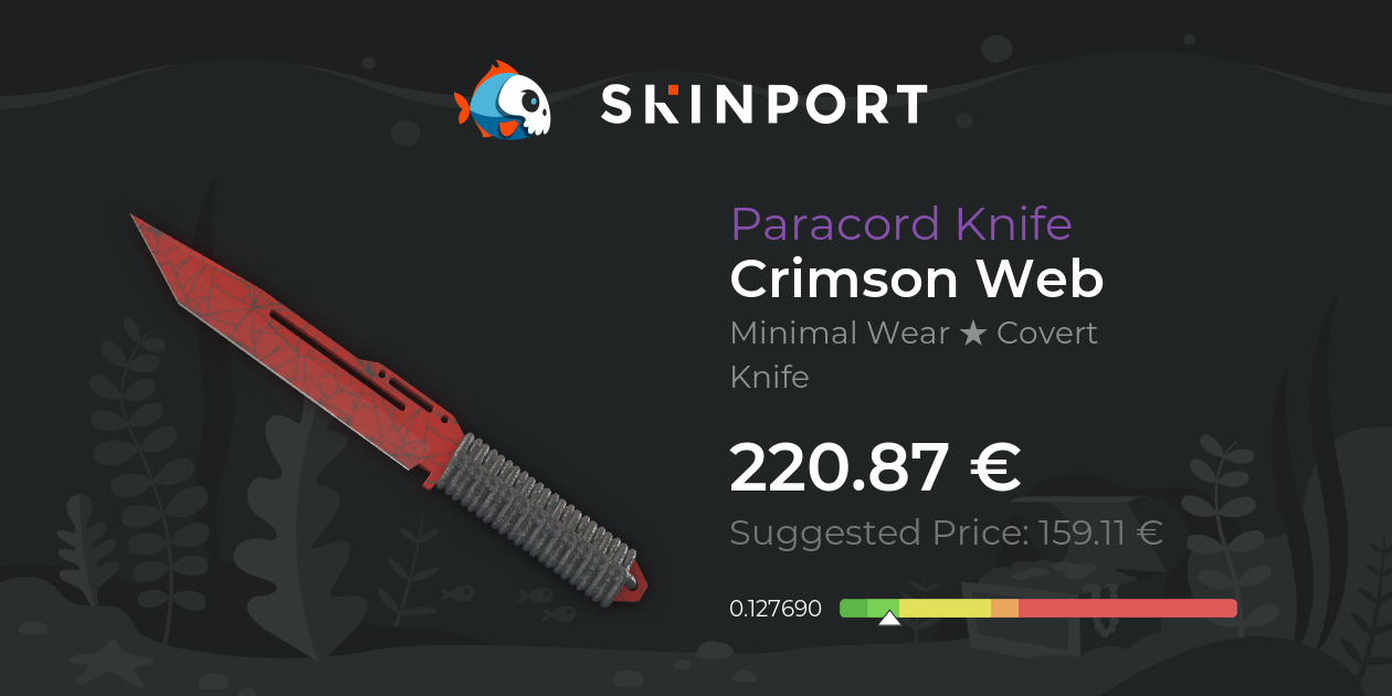 Paracord Knife | Crimson Web (Minimal Wear) - Counter-Strike 2 - Skinport