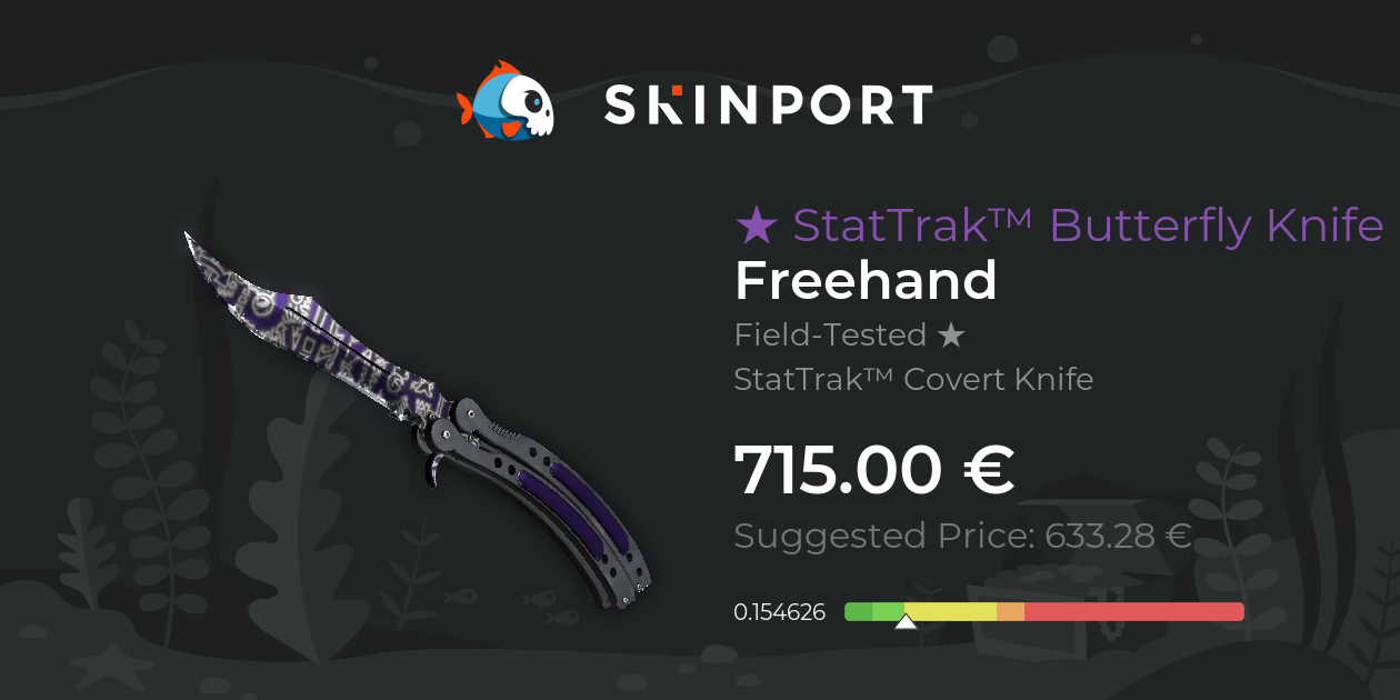 StatTrak™ Butterfly Knife | Freehand (Field-Tested) - Counter-Strike 2 ...