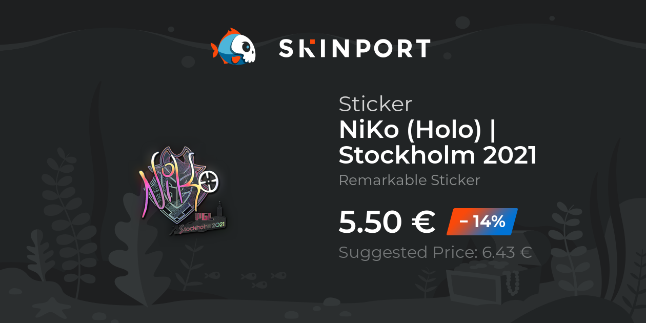 Sticker | NiKo (Holo) | Stockholm 2021 - Counter-Strike 2 - Skinport