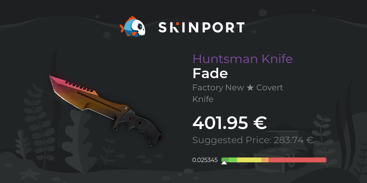 Huntsman Knife | Fade (Factory New) - Counter-Strike 2 - Skinport