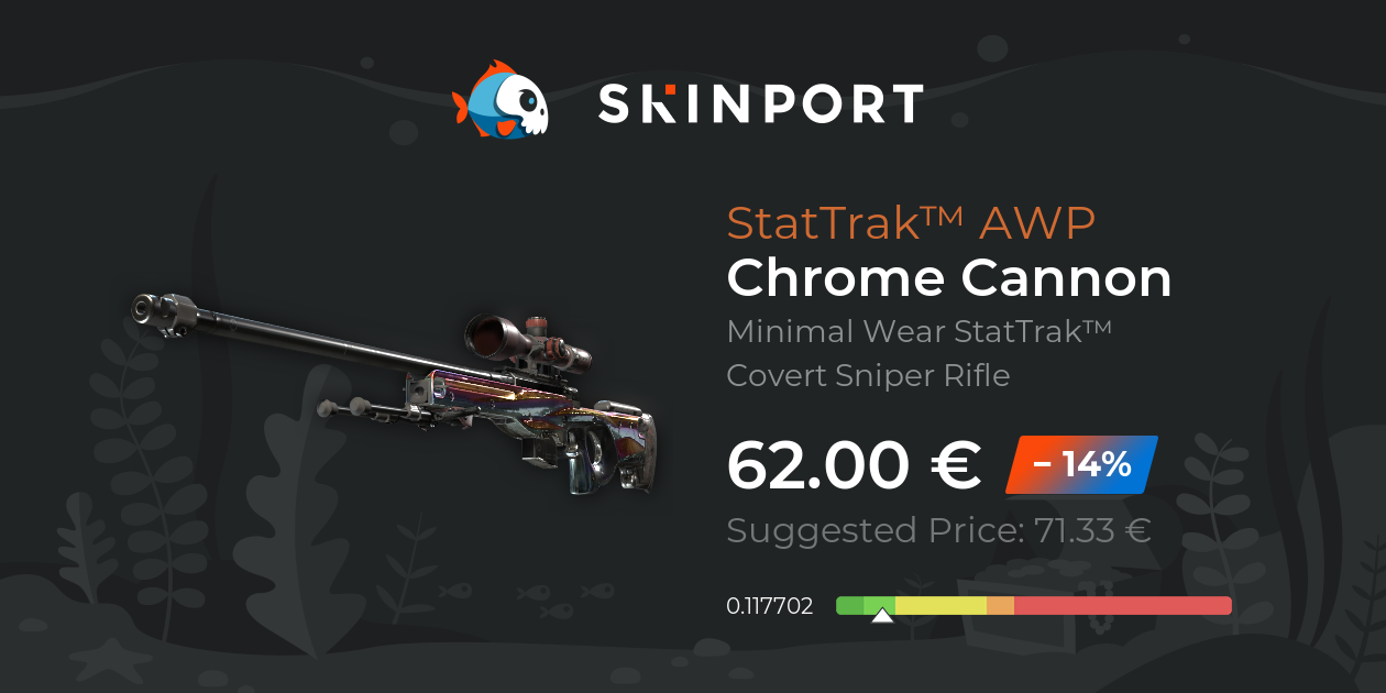 StatTrak™ AWP | Chrome Cannon (Minimal Wear) - Counter-Strike 2 - Skinport