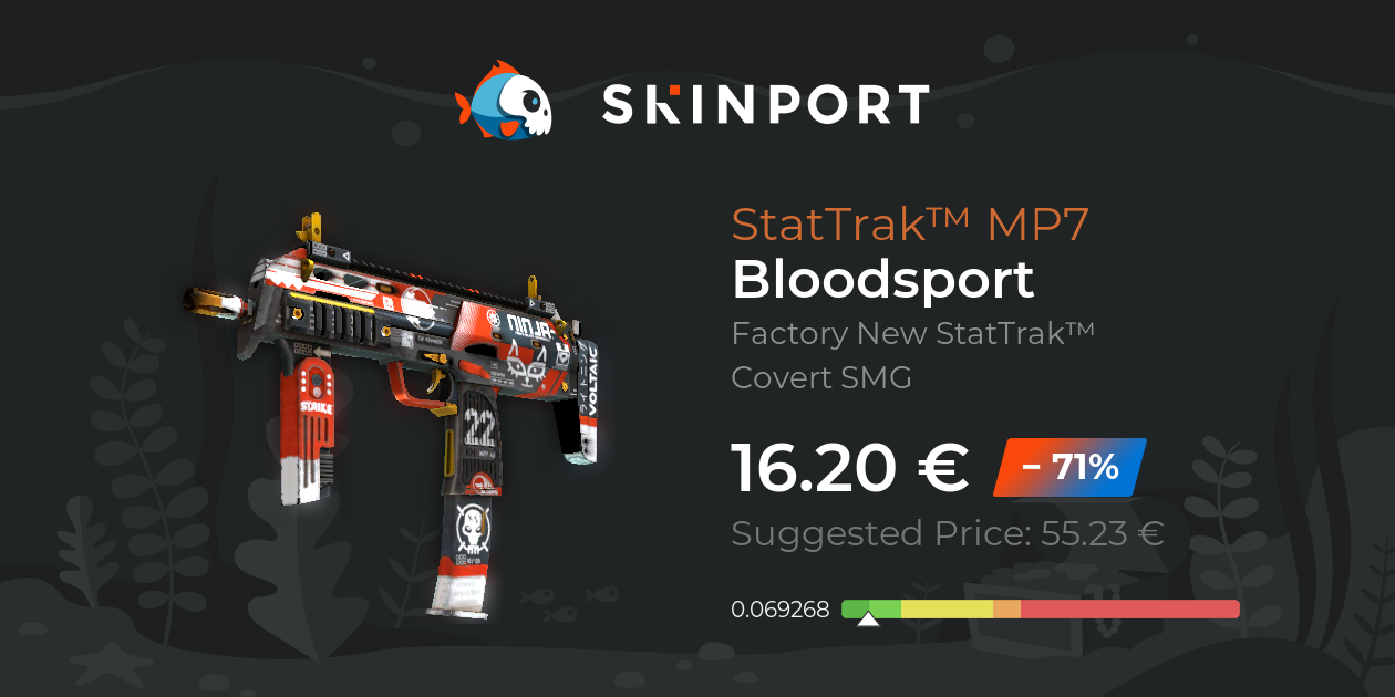 StatTrak™ MP7 | Bloodsport (Factory New) - Counter-Strike 2 - Skinport