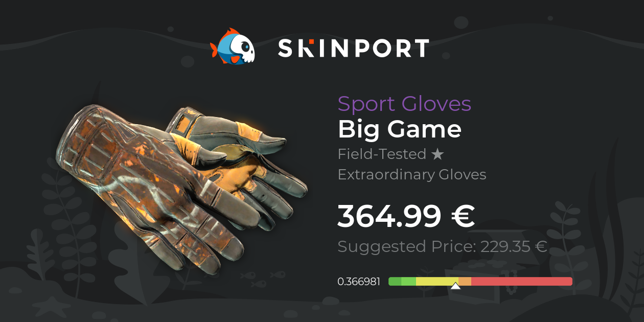 Sport Gloves | Big Game (Field-Tested) - Counter-Strike 2 - Skinport
