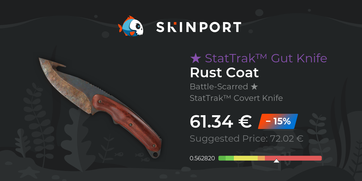 StatTrak™ Gut Knife | Rust Coat (Battle-Scarred) - Counter-Strike 2 ...