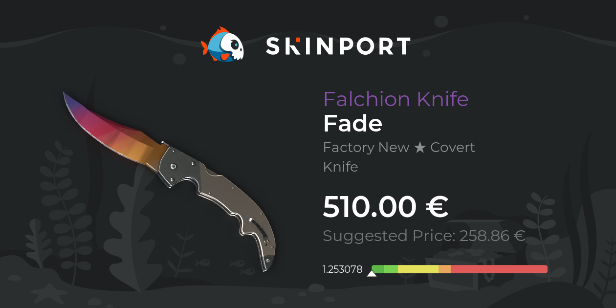 Falchion Knife | Fade (Factory New) - Counter-Strike 2 - Skinport