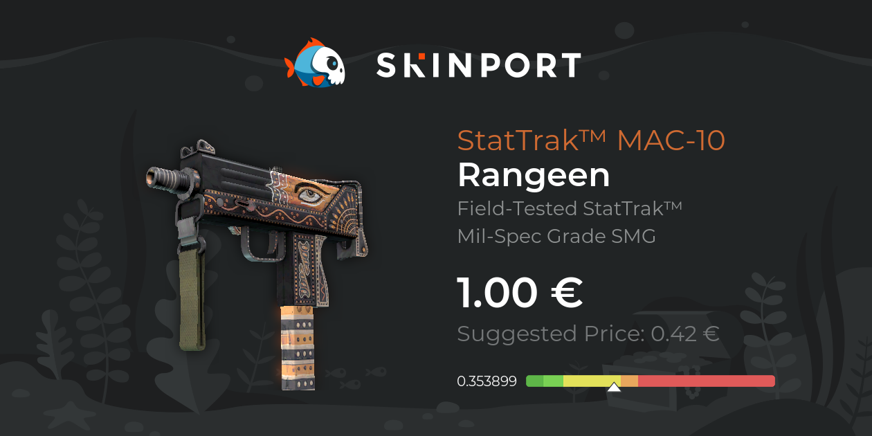 StatTrak™ MAC-10 | Rangeen (Field-Tested) - Counter-Strike 2 - Skinport