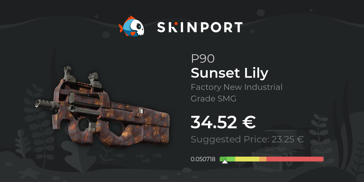 P90 | Sunset Lily (Factory New) - Counter-Strike 2 - Skinport