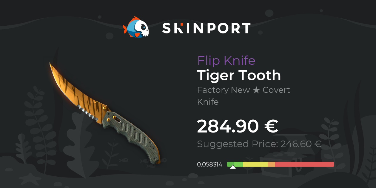 Flip Knife | Tiger Tooth (Factory New) - Counter-Strike 2 - Skinport