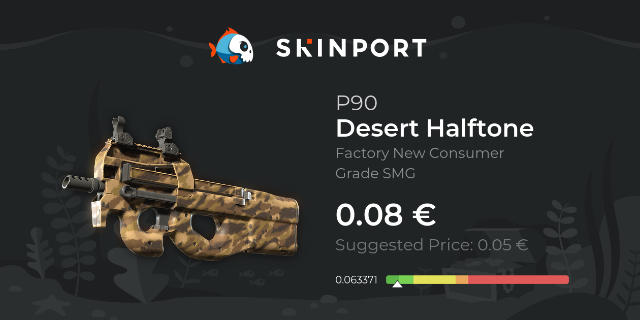 P90 | Desert Halftone (Factory New) - Counter-Strike 2 - Skinport