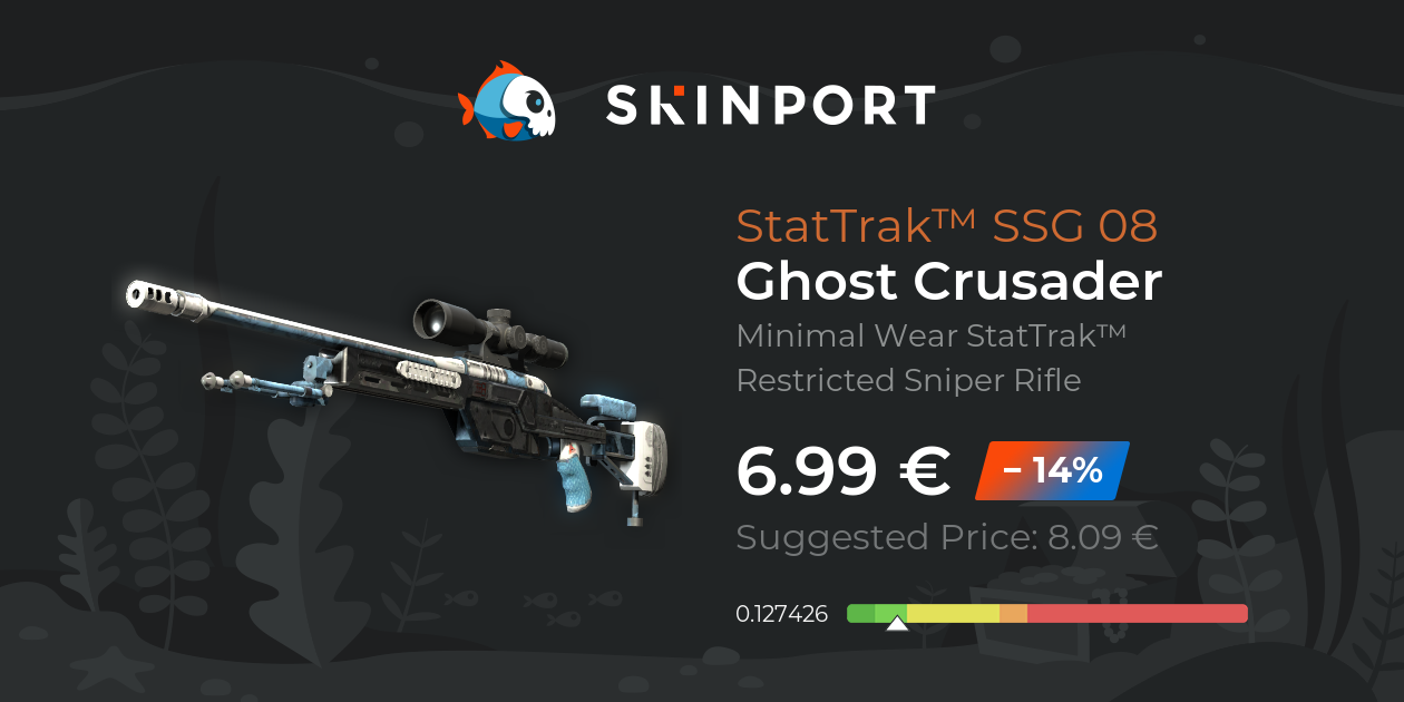 StatTrak™ SSG 08 | Ghost Crusader (Minimal Wear) - Counter-Strike 2 ...