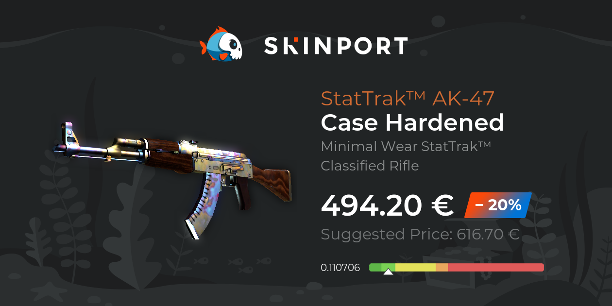 StatTrak™ AK-47 | Case Hardened (Minimal Wear) - Counter-Strike 2 ...