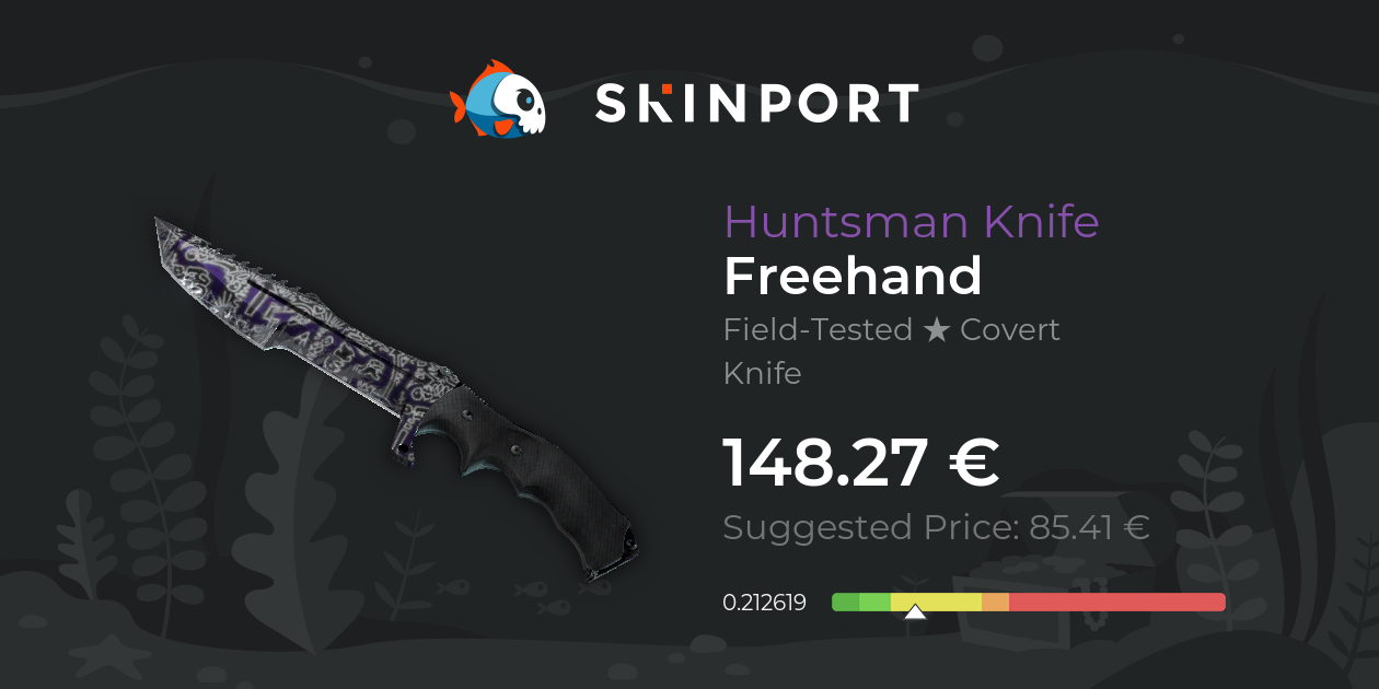 Huntsman Knife | Freehand (Field-Tested) - CS2 - Skinport