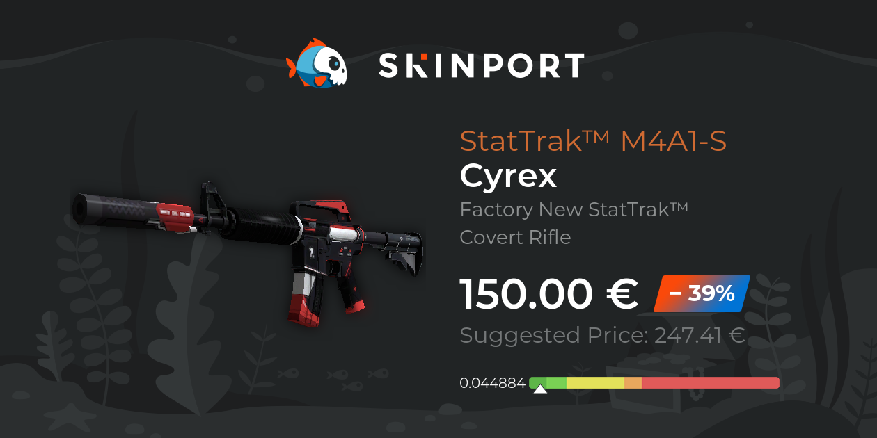 M4A1-S (StatTrak™) | Cyrex (Fabrikneu) - Counter-Strike 2 - Skinport