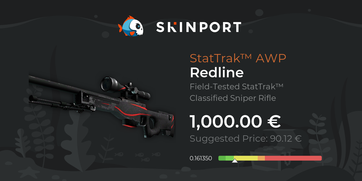 StatTrak™ AWP | Redline (Field-Tested) - Counter-Strike 2 - Skinport