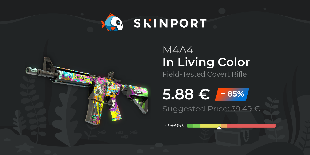 M4A4 | In Living Color (Field-Tested) - Counter-Strike 2 - Skinport
