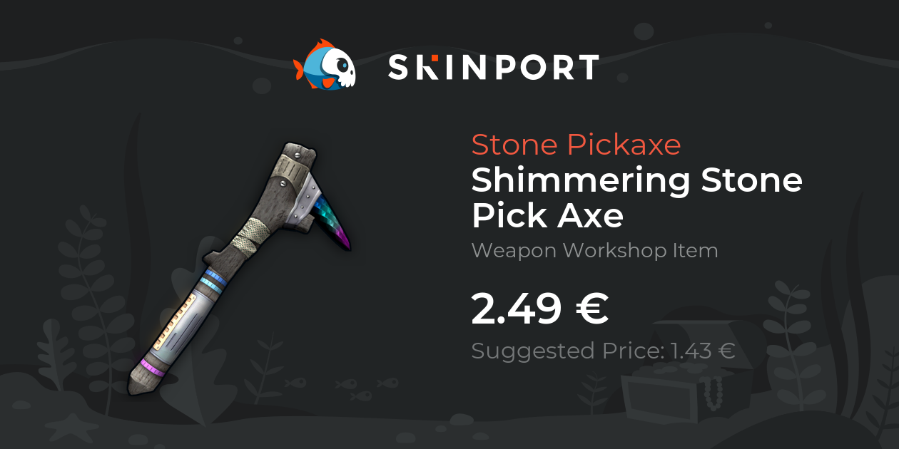 Shimmering Stone Pick Axe - Rust - Skinport