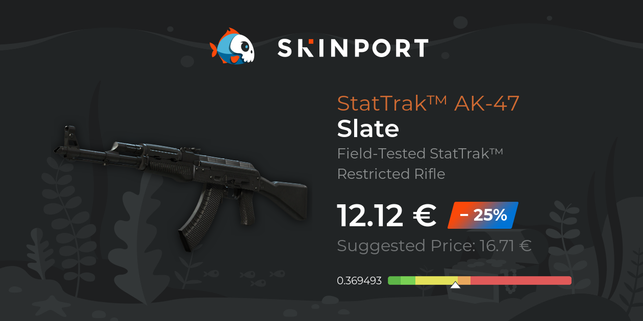 StatTrak™ AK-47 | Slate (Field-Tested) - Counter-Strike 2 - Skinport