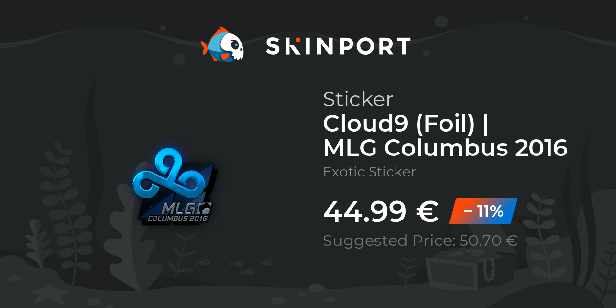 Sticker | Cloud9 (Foil) | MLG Columbus 2016 - Counter-Strike 2 - Skinport