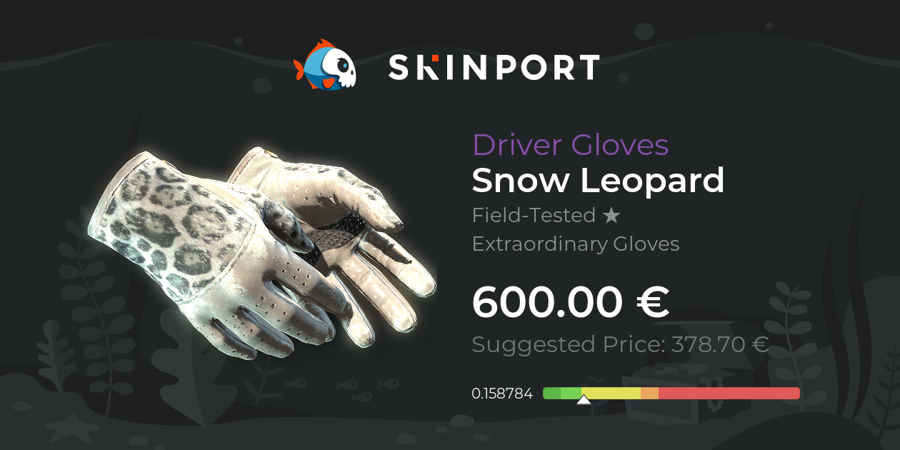 Driver Gloves | Snow Leopard (Field-Tested) - Counter-Strike 2 - Skinport