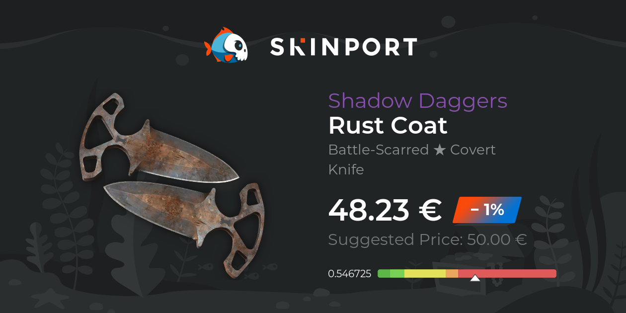 Shadow Daggers | Rust Coat (Battle-Scarred) - Counter-Strike 2 - Skinport