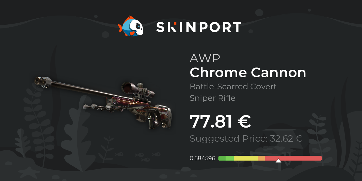 AWP | Chrome Cannon (Battle-Scarred) - Counter-Strike 2 - Skinport