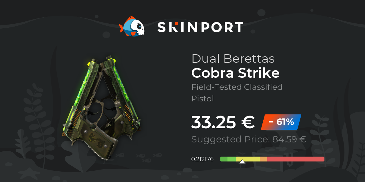 Dual Berettas | Cobra Strike (Field-Tested) - Counter-Strike 2 - Skinport