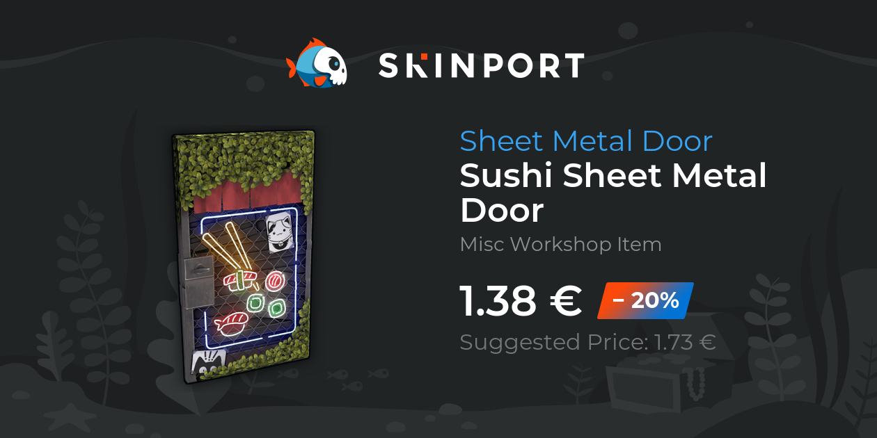 Sushi Sheet Metal Door - Rust - Skinport