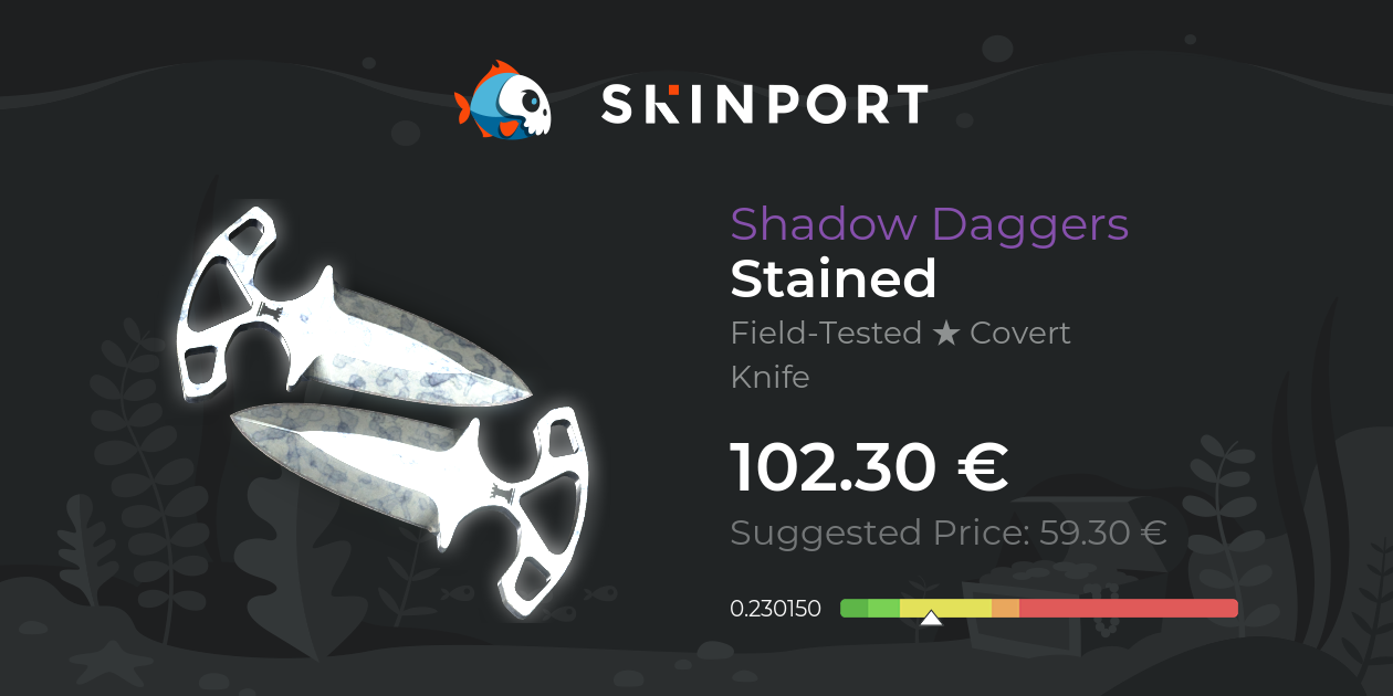 Shadow Daggers | Stained (Field-Tested) - Counter-Strike 2 - Skinport