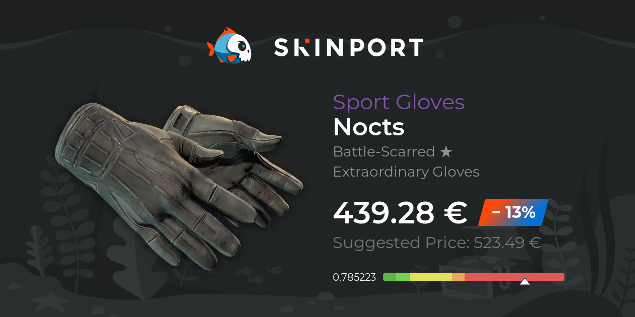 Sport Gloves | Nocts (Battle-Scarred) - Counter-Strike 2 - Skinport