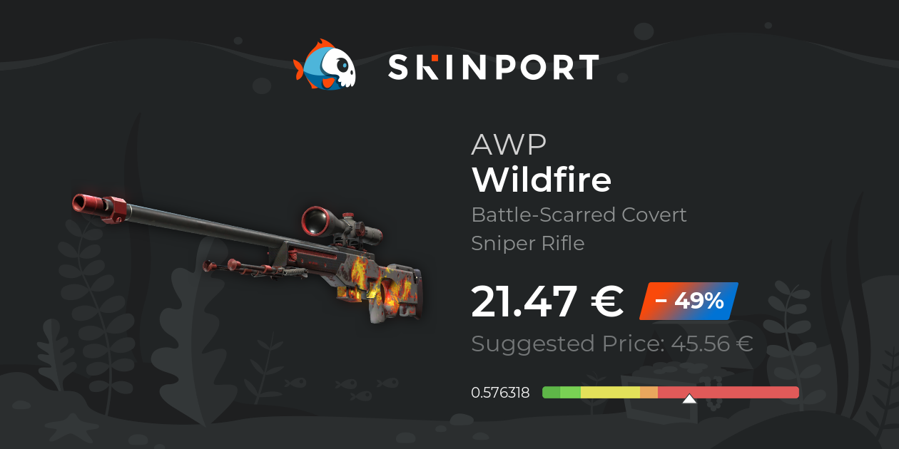 AWP | Wildfire (Battle-Scarred) - Counter-Strike 2 - Skinport