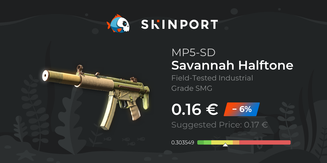 MP5-SD | Savannah Halftone (Field-Tested) - Counter-Strike 2 - Skinport