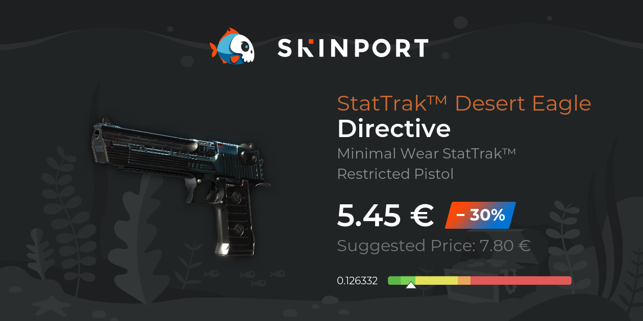 StatTrak™ Desert Eagle | Directive (Minimal Wear) - Counter-Strike 2 - Skinport