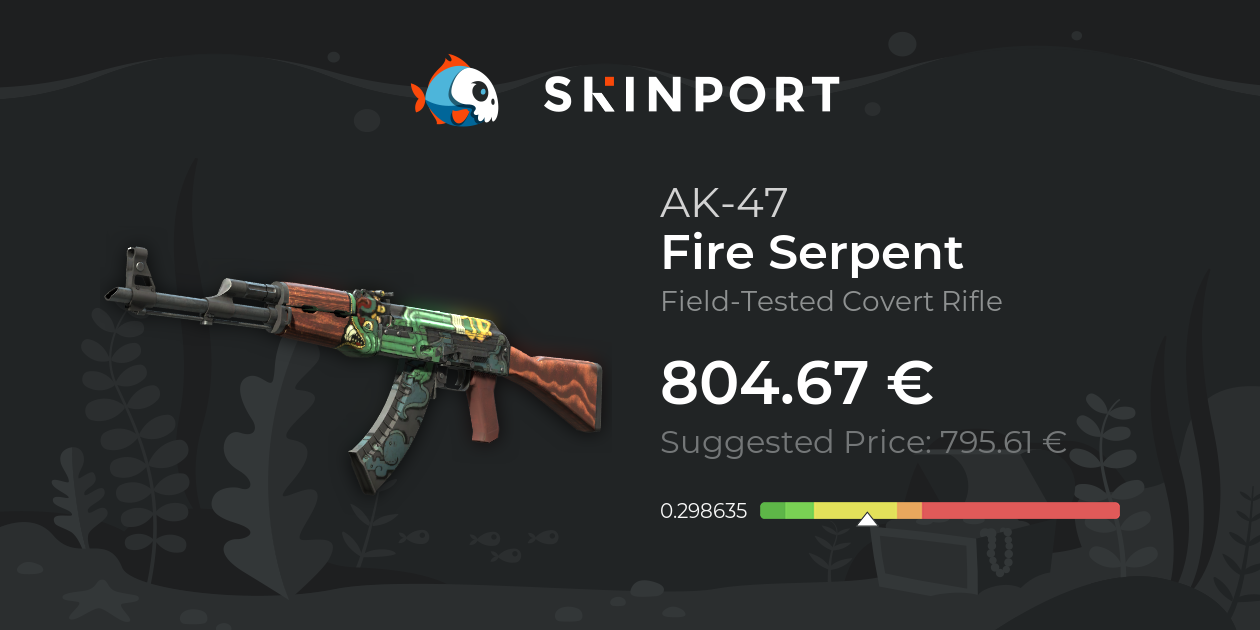 AK-47 | Fire Serpent (Field-Tested) - Counter-Strike 2 - Skinport