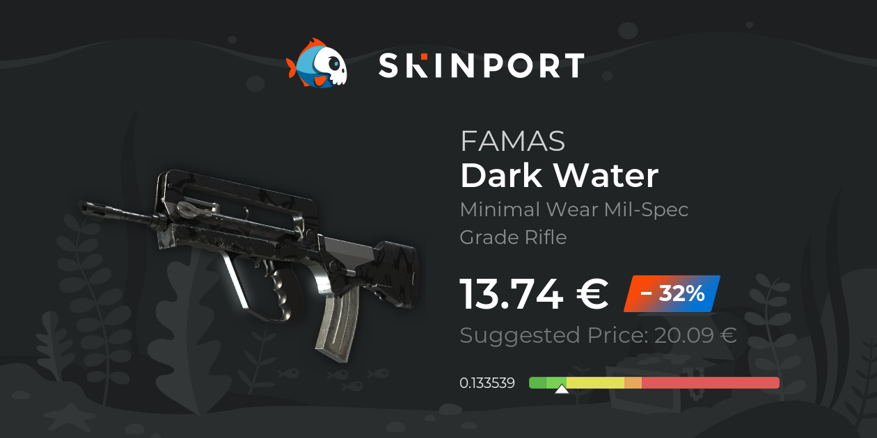 FAMAS | Dark Water (Minimal Wear) - Counter-Strike 2 - Skinport