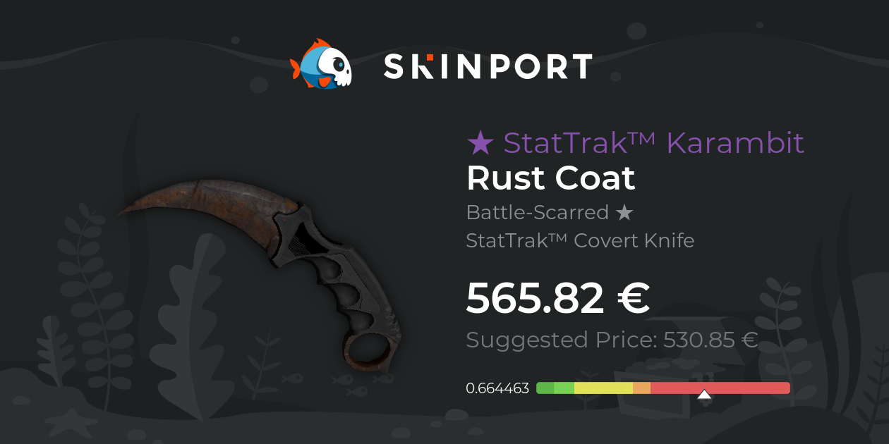 StatTrak™ Karambit | Rust Coat (Battle-Scarred) - Counter-Strike 2 ...