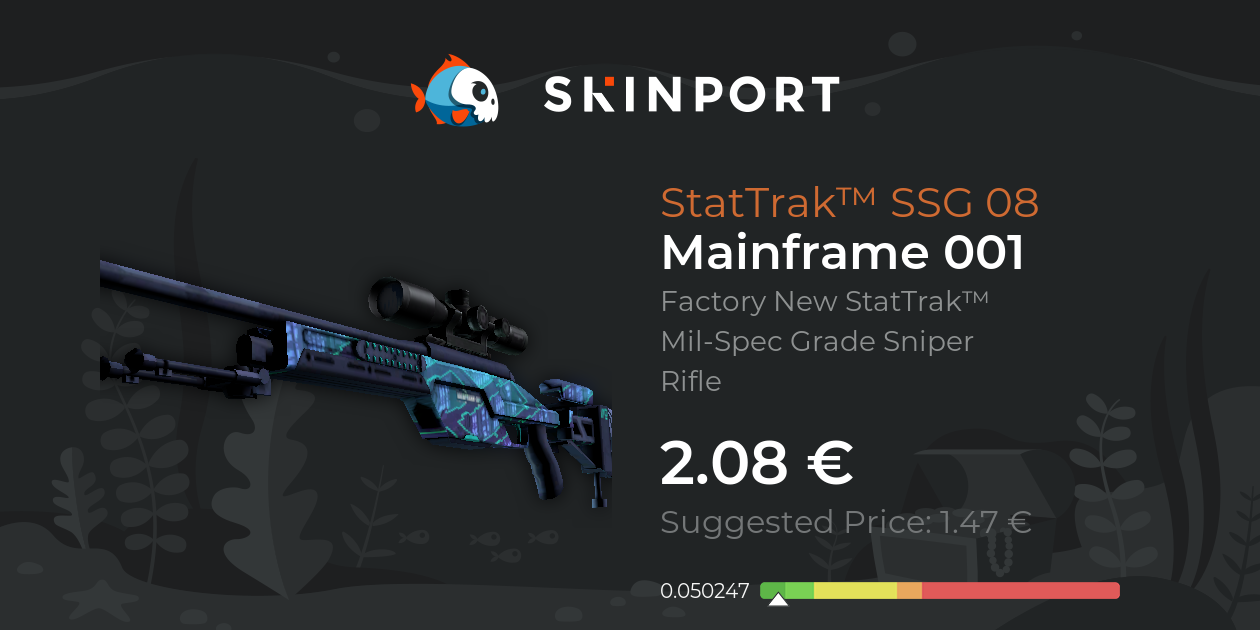 StatTrak™ SSG 08 | Mainframe 001 (Factory New) - CS:GO - Skinport