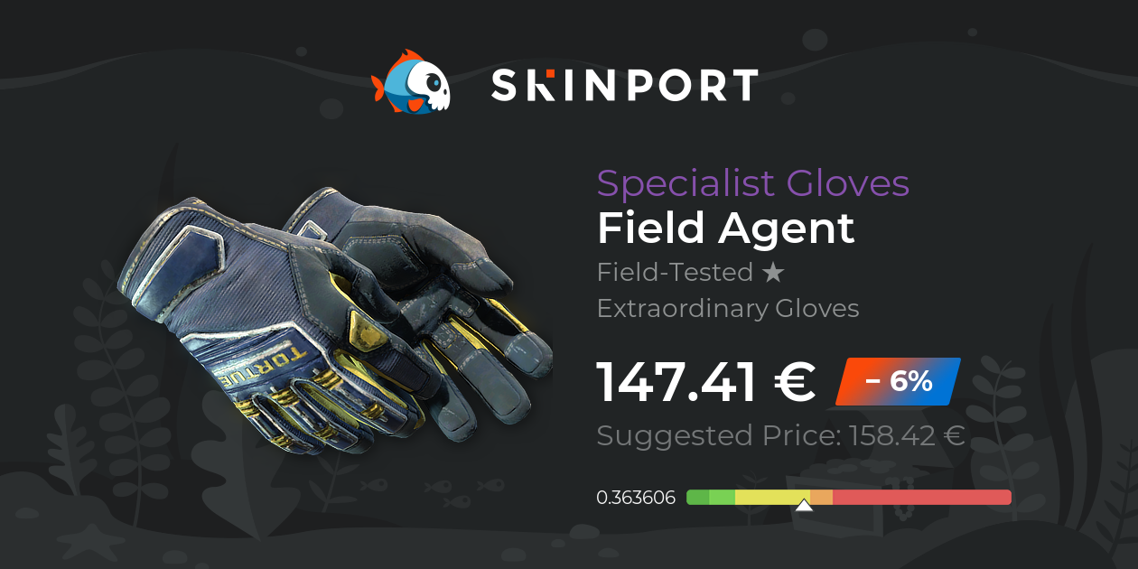 Specialist Gloves | Field Agent (Field-Tested) - Counter-Strike 2 ...