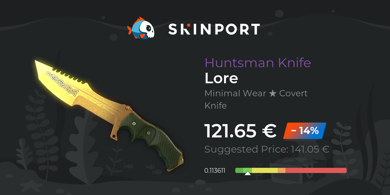 Huntsman Knife | Lore (Minimal Wear) - Counter-Strike 2 - Skinport
