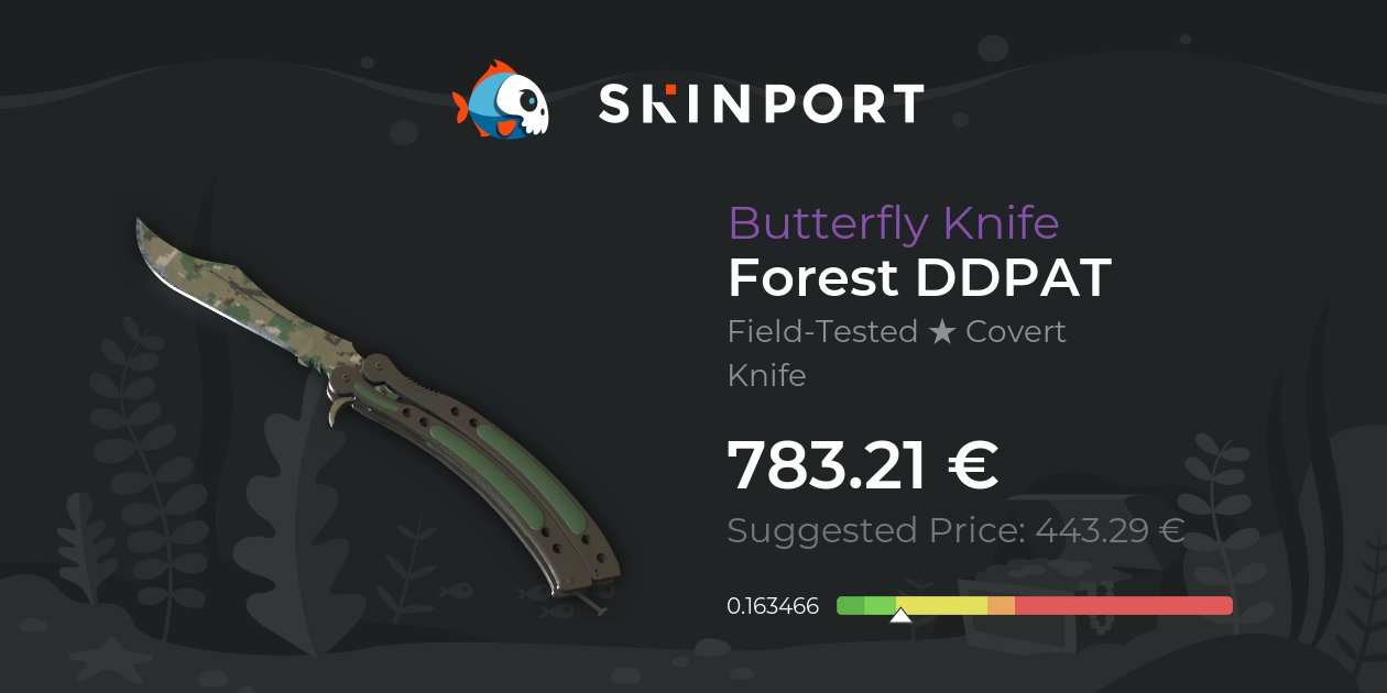 Butterfly Knife | Forest DDPAT (Field-Tested) - Counter-Strike 2 - Skinport