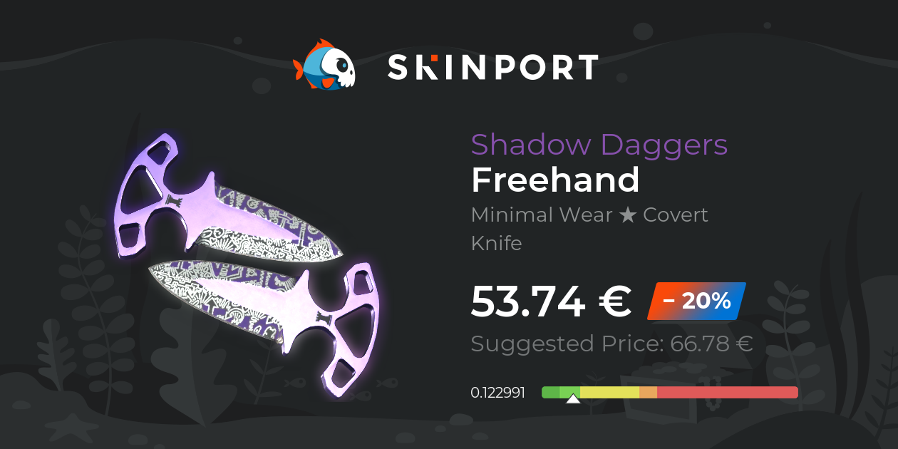 Shadow Daggers | Freehand (Minimal Wear) - Counter-Strike 2 - Skinport