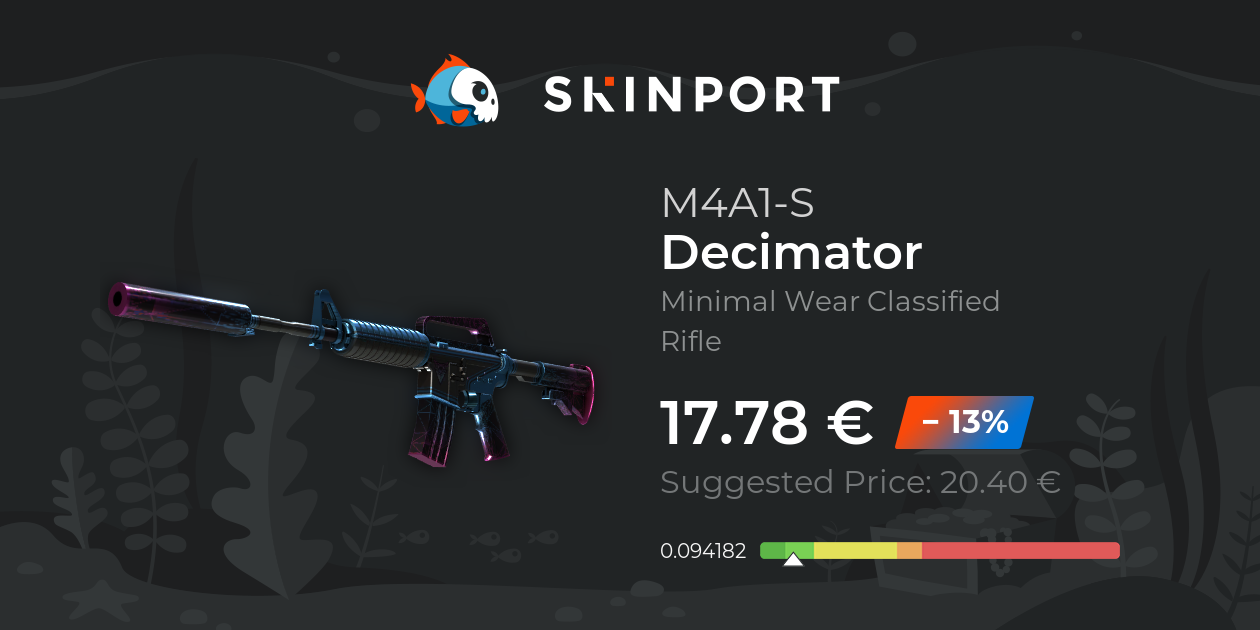 M4A1-S | Decimator (Minimal Wear) - Counter-Strike 2 - Skinport