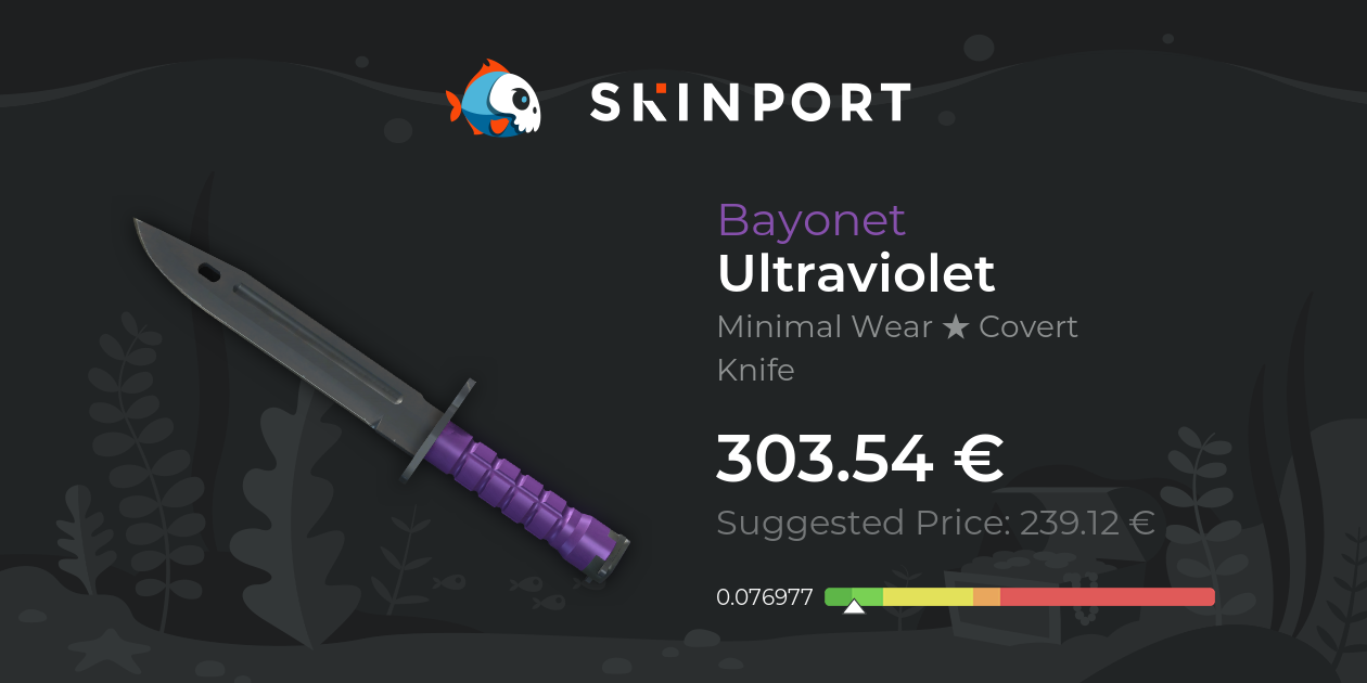 Bayonet | Ultraviolet (Minimal Wear) - Counter-Strike 2 - Skinport