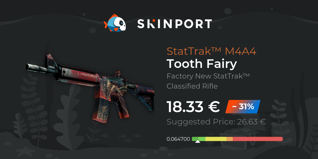 StatTrak™ M4A4 | Tooth Fairy (Factory New) - Counter-Strike 2 - Skinport