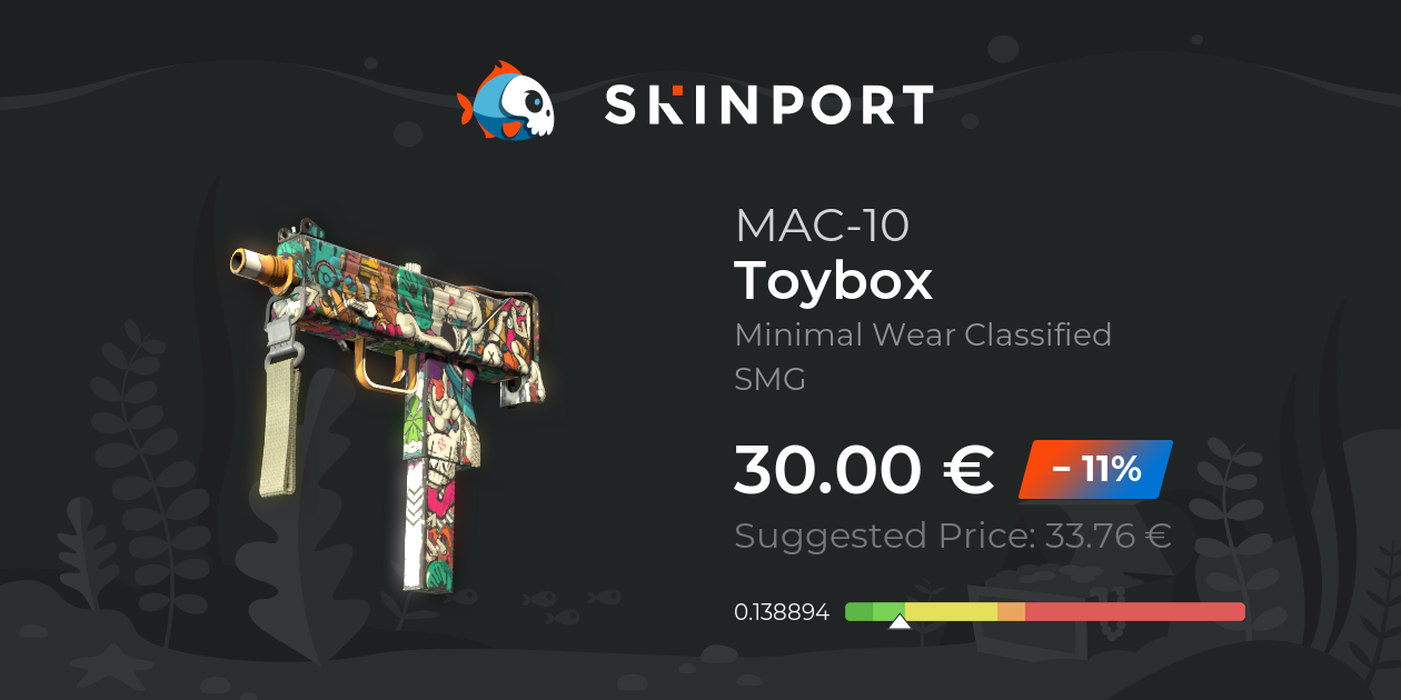 MAC-10 | Toybox (Minimal Wear) - Counter-Strike 2 - Skinport