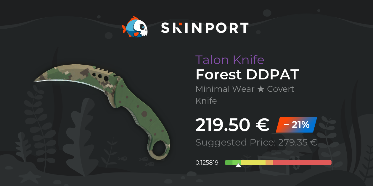 Talon Knife | Forest DDPAT (Minimal Wear) - Counter-Strike 2 - Skinport
