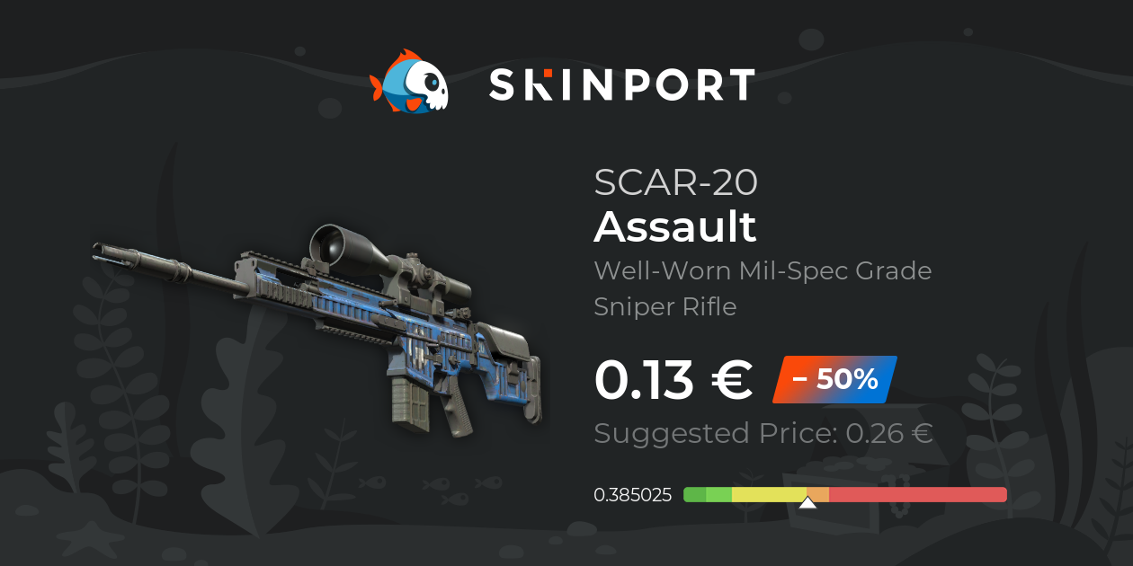 SCAR-20 | Assault (Well-Worn) - Counter-Strike 2 - Skinport