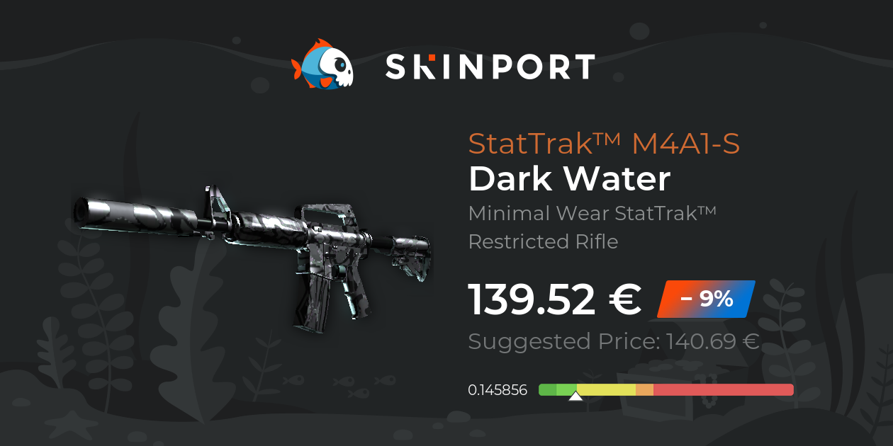 StatTrak™ M4A1-S | Dark Water (Minimal Wear) - CS2 - Skinport